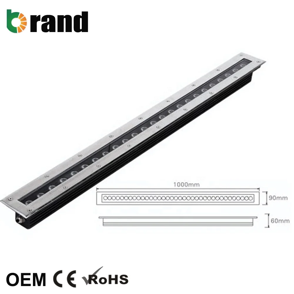IP67 IP Rating Rectangle Linear 24W 36W In-ground Light LED Lighting ...