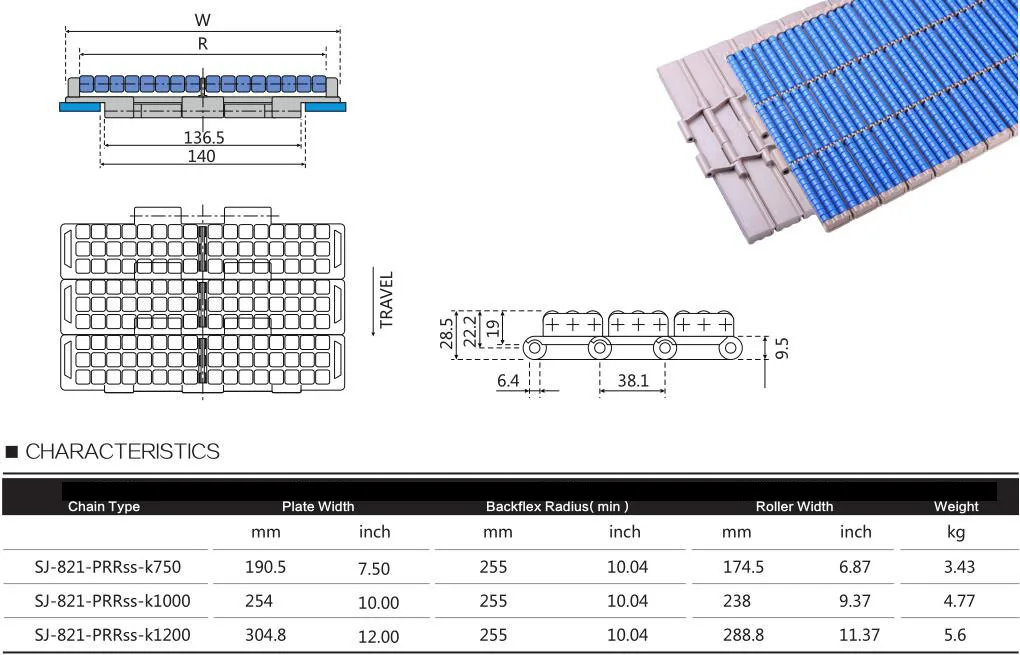 Oem Supported Lbp821 Plastic Table Top Roller Chain Conveyor - Buy ...