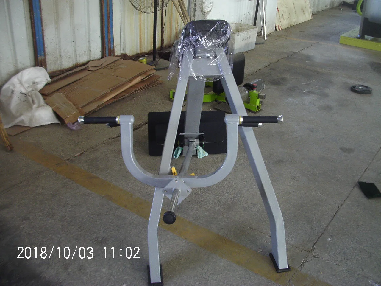 Chest Supported Incline T Bar Row - Body Building Machine