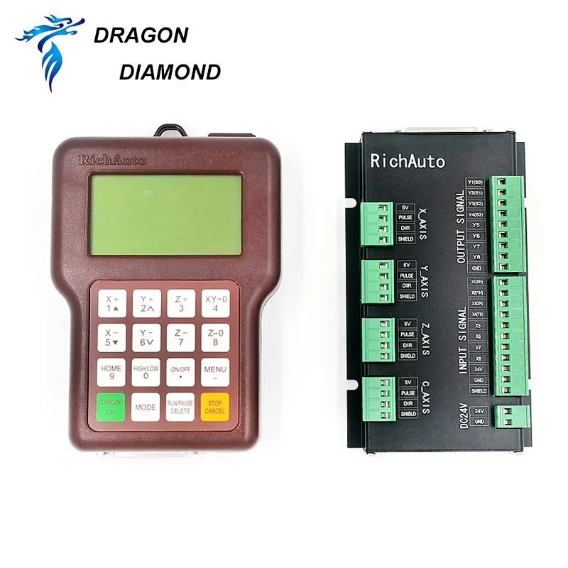 Advanced CNC Router Original RichAuto A15E Multi-Spindle CNC DSP controller A15S 3axis offline ...