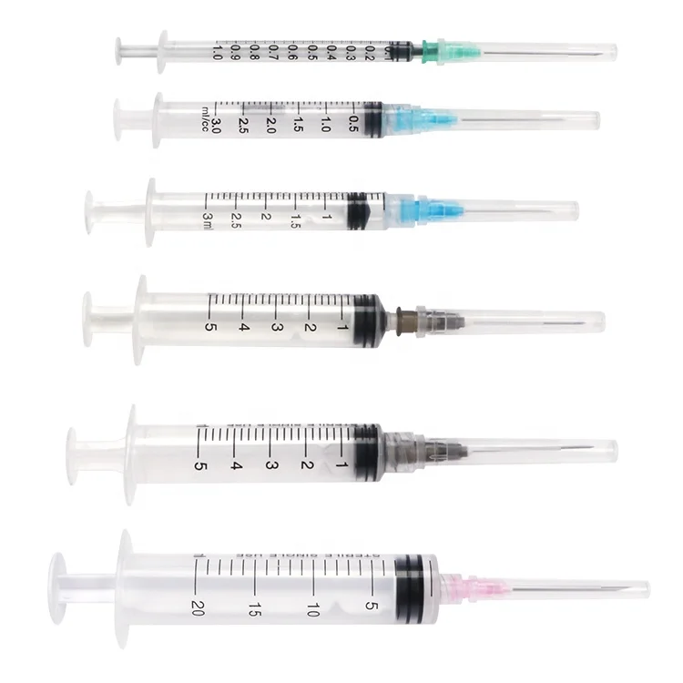 Ce Iso Approved Medical 1ml Syringe 3ml Syringe 5 Ml Syringe 10ml 20ml 60ml Plastic Luer Lock ...