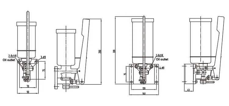 High Quality Mgp Positive Displacement Manual Grease Lubrication Oiler ...