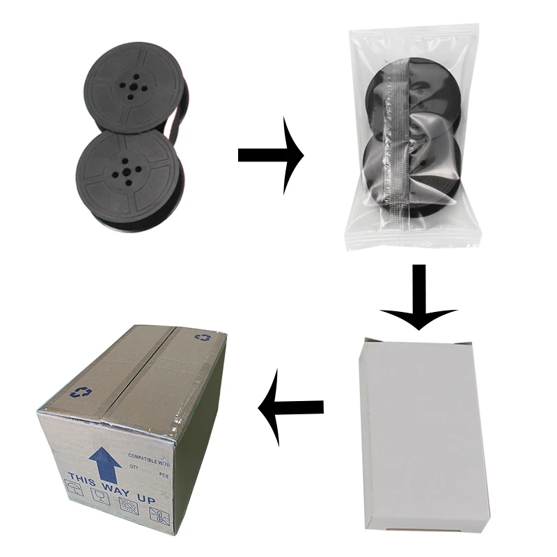 Black Ink Nylon Cash Register Ribbon Cartridge for EPSON