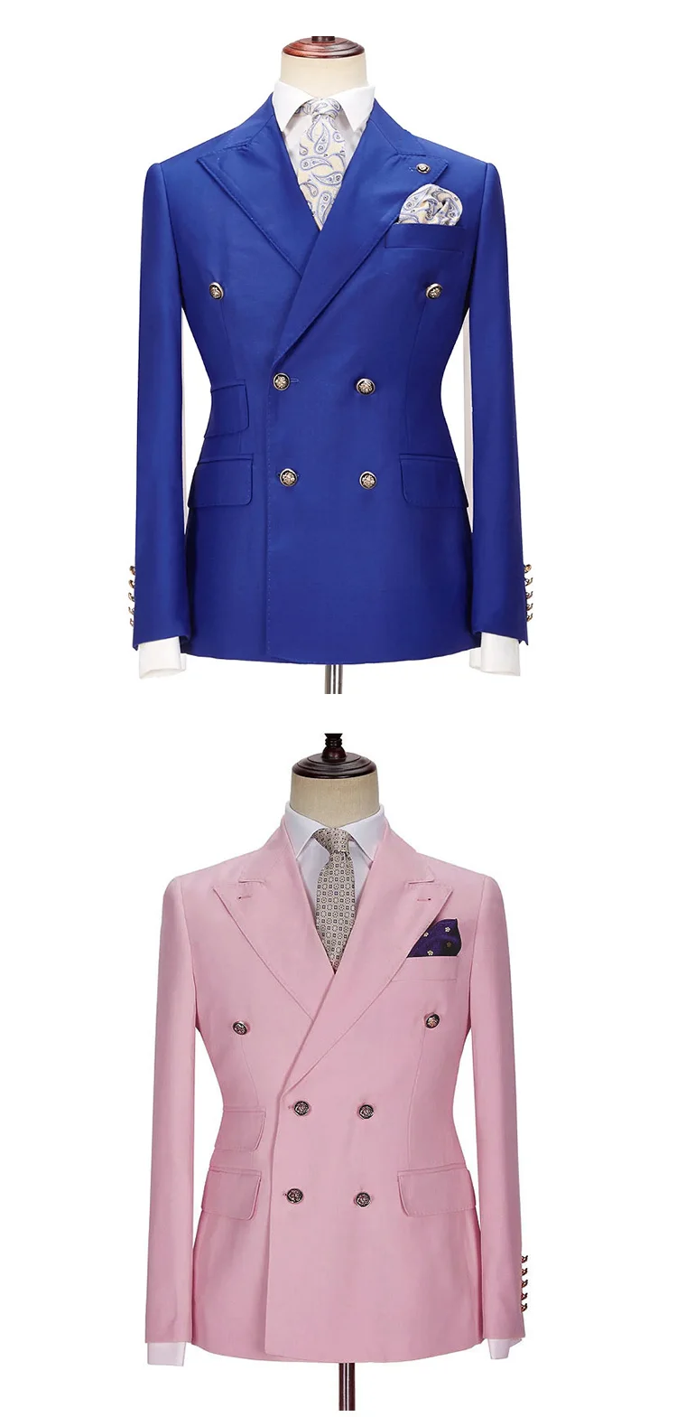 Factory Wholesale Men Suits 2 Pieces Set Men Formal Business Suit - Buy ...