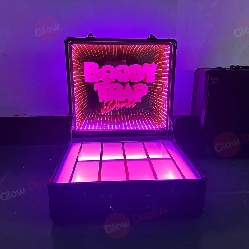 Custom Lockable LED Money Box Lighted Dollar Carrier Locking Display ...