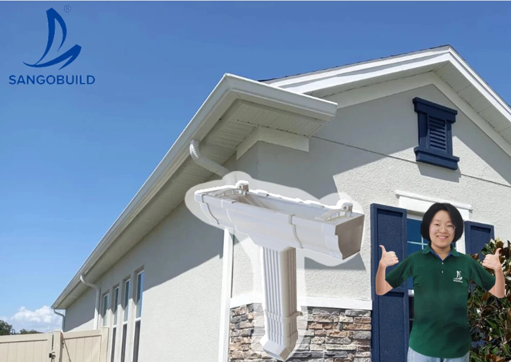 Roof Rainwater Collect PVC Gutter - Durable & Easy Install