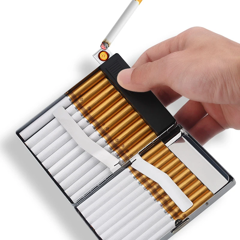 New Design Metal Printing USB Charging Cigarette Lighter Smoke ...