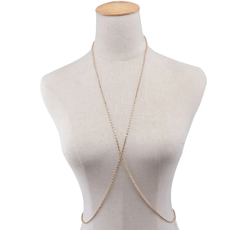 Fashion Fine Jewelry Sexy Rhinestone Crystal Bra Body Chain For Women ...