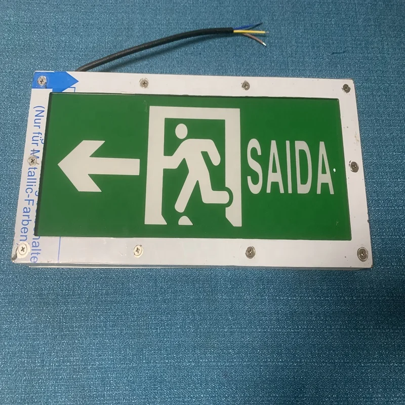 Fire Exit Sign Board Rechargeable Wall Mounted 5w 7w 9w 12w Twin Spot ...