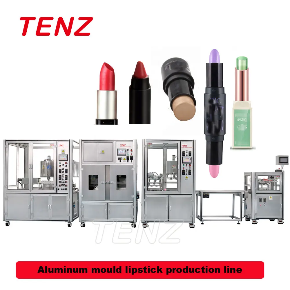 Tenz Tz-25lcs-10a Auto Lipstick Production Line Filling Machinery Hot ...
