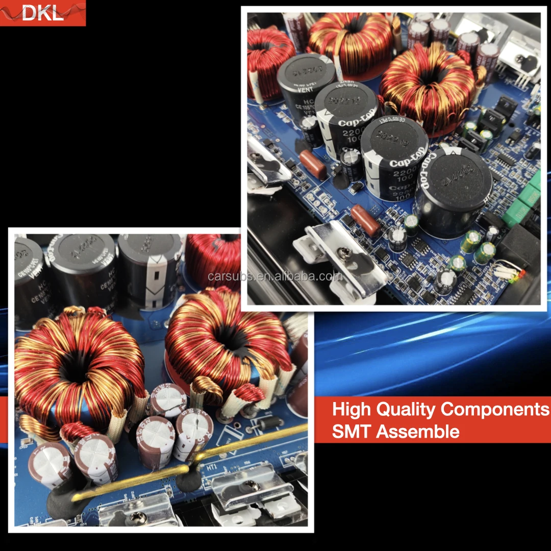 Fullrange Car Subwoofer Amplifier RMS 2000W Class D Max 1 Ohm Peak 4000W SPL Strong Bass Car ...