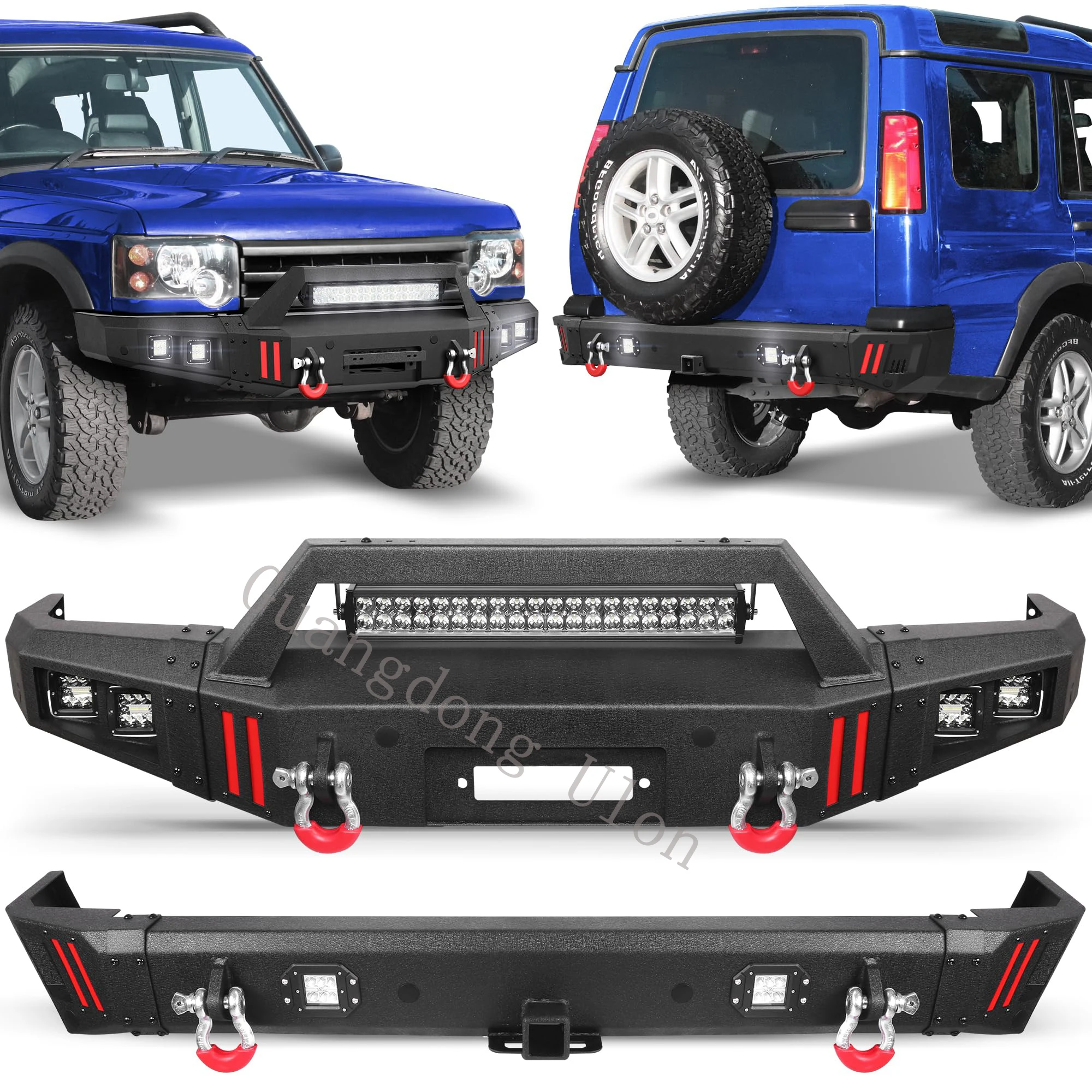 Factory Price Front & Rear Bumper Fit 1999-2004 Land Rover Discovery 2 ...