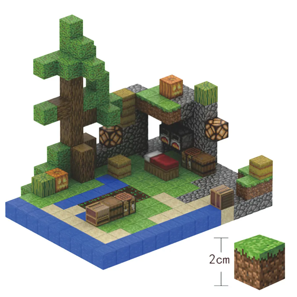 Custom Diy Magnetic Cube 3d Puzzle Model Toy My Le Bricks Go World Building Block Sets For B2c ...