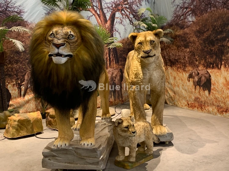 Realistic Vivid Moving Indoor Sculpture Jungle Theme Park Decoration ...
