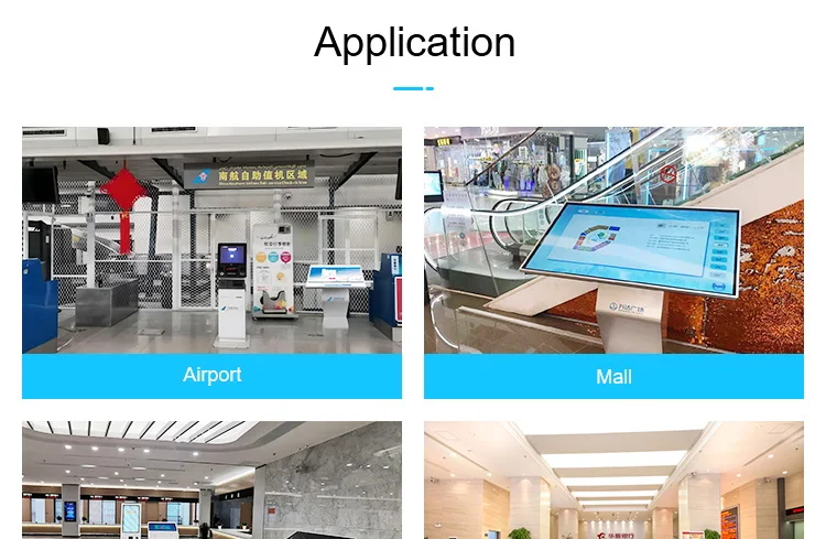 Custom Commercial Horizontal Totem Android Smart Interactive Kiosk 55 ...