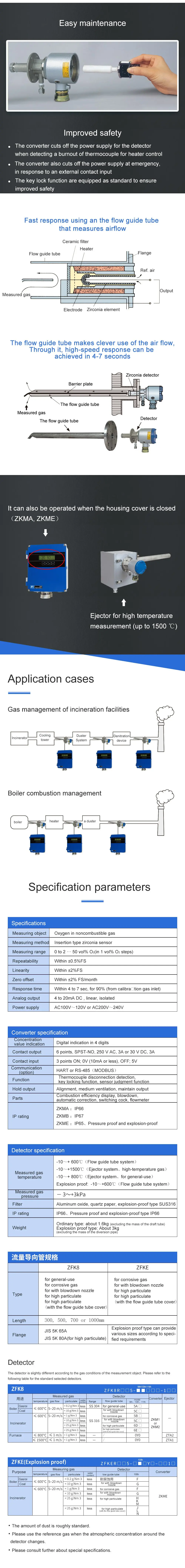 Fuji Electric Zirconia Oxygen Analyzer - Reliable & Precise