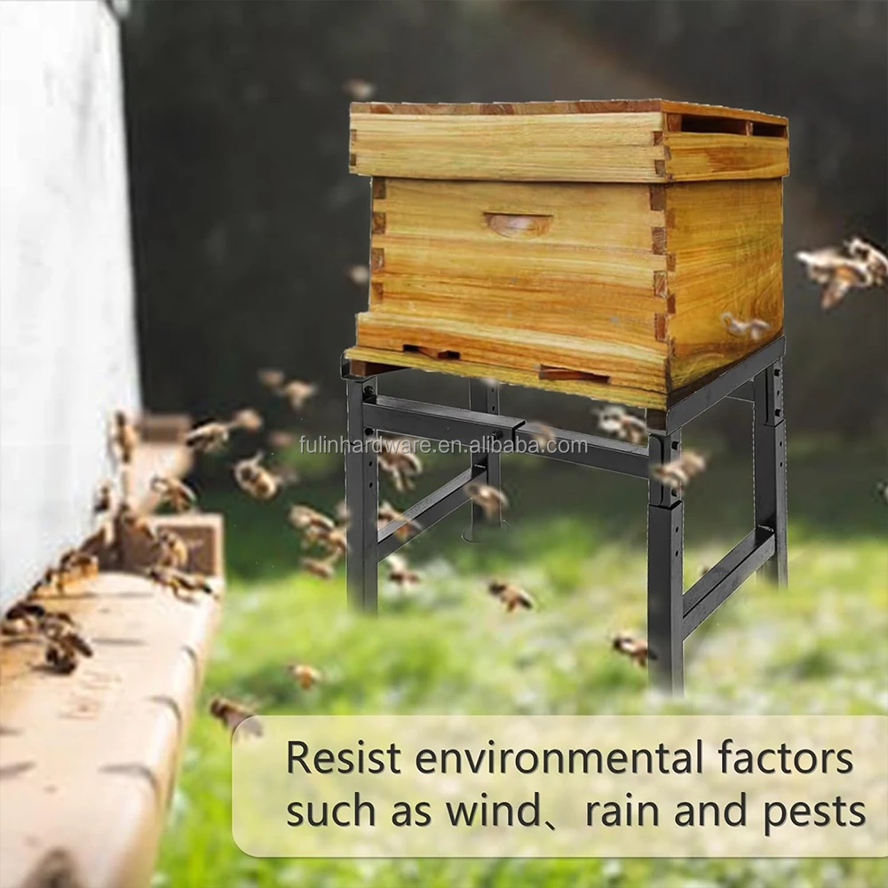 Adjustable Metal Bee Hive Stand - Heavy Duty & Detachable
