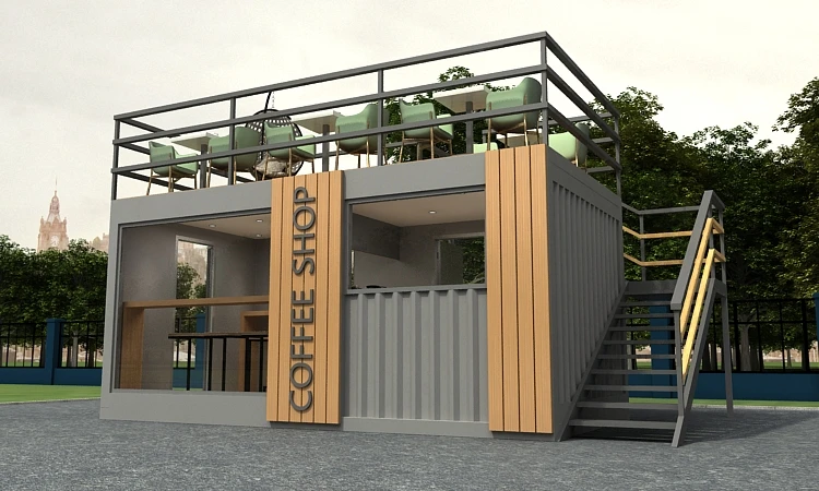 Cafe Container 20ft - Portable Coffee Shop Solution