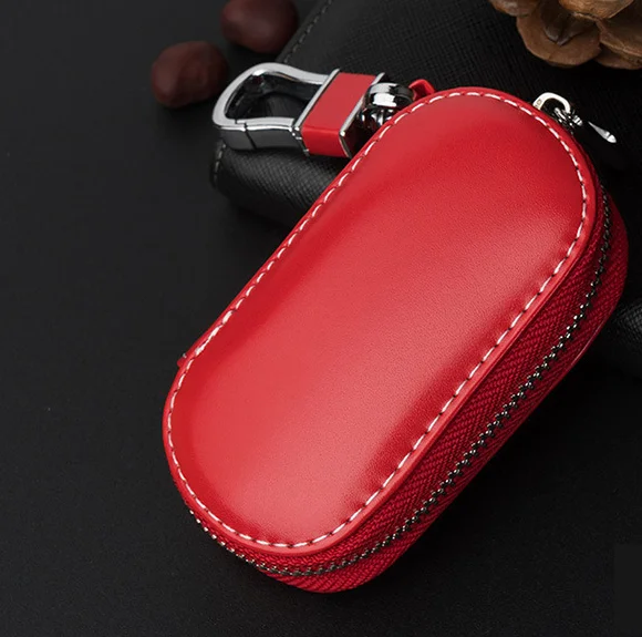 Genuine Leather Key Chain Holder Rfid Car Key Case - Buy Car Key Case ...