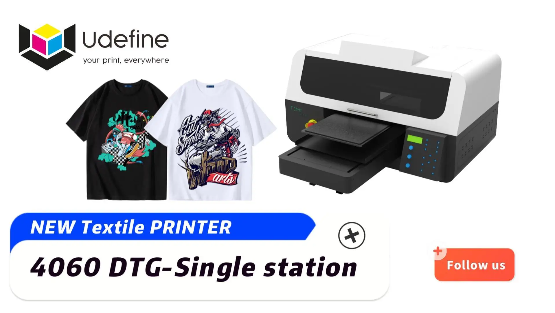 Udefine Dual Heads Xp600 Direct To Garment Inkjet Tee Shirt Printing ...