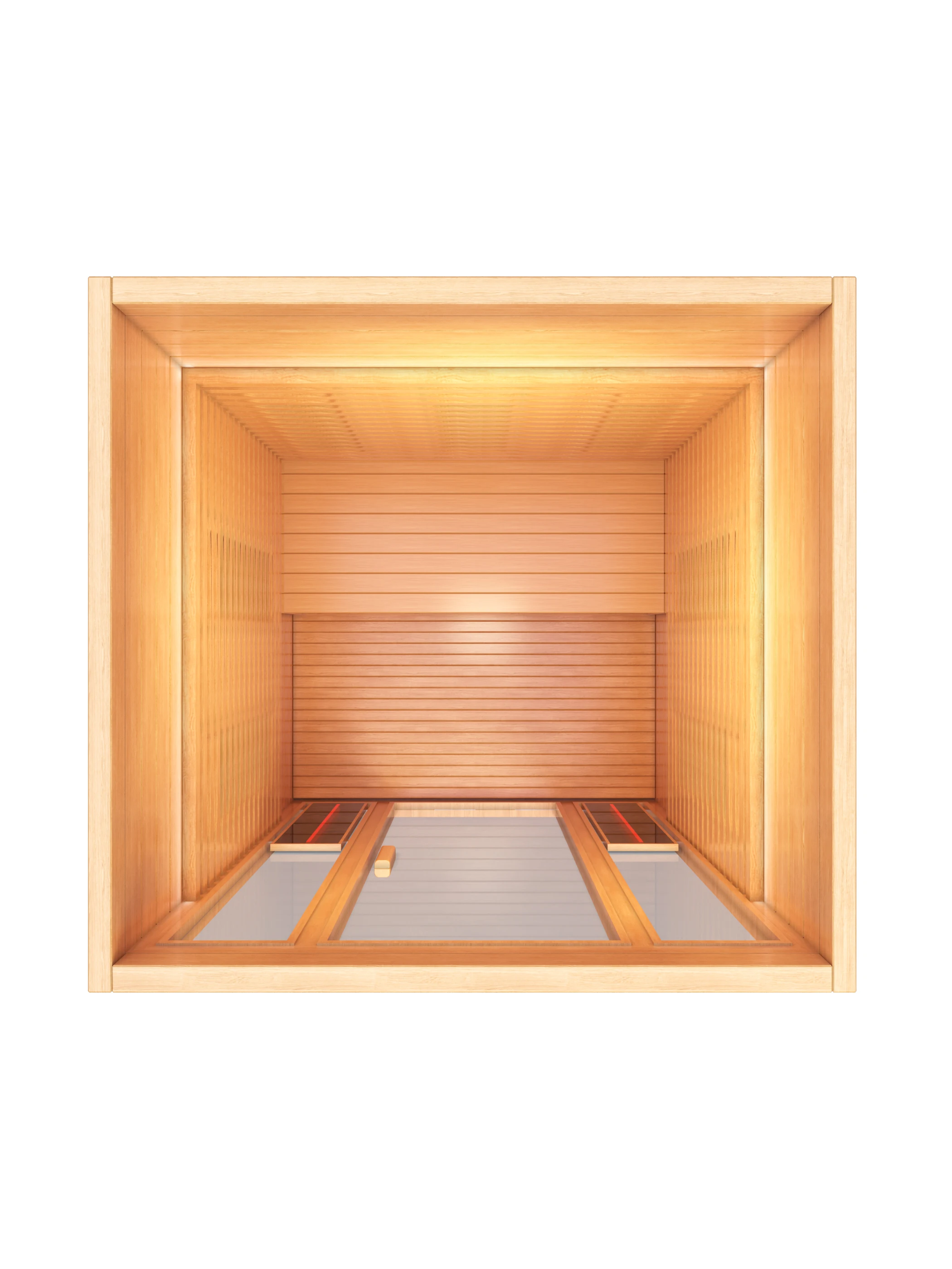 Luxury Outdoor Sauna Flat Roof Infrared Outdoor Sauna With Control ...