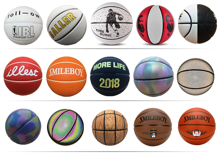Custom Wholesale Smileboy PU Leather the Starry Night Basketball