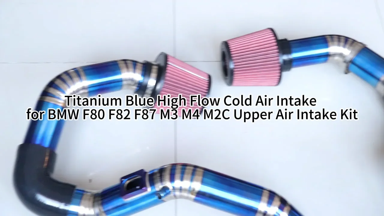 Titanium Blue High Flow Cold Air Intake For Bmw F80 F82 F87 M3 M4 M2c ...