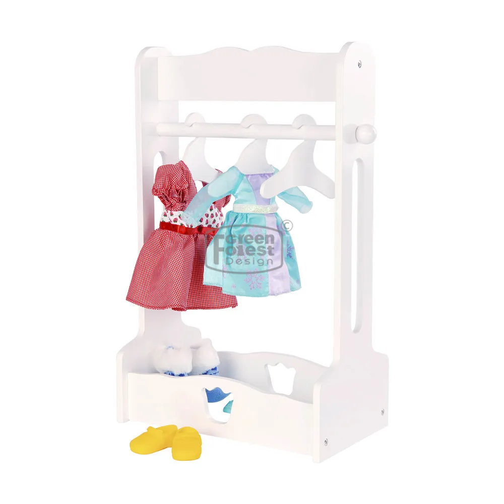 18 inch Doll Furniture Lily's Doll Clothes Rack With 3 Hanger (clothing ...