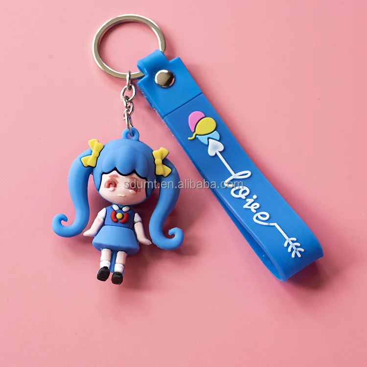 Hot Sale Creative Cartoon Beautiful Girl Couple Key Chain Bag Small ...