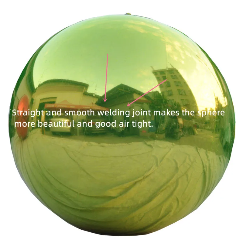 Decorative Inflatable Chrome Plated Ball - Reflective Balloon