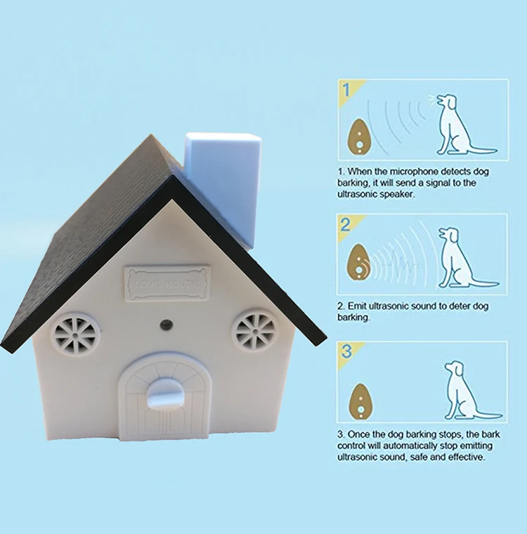 Outdoor Pet Barking Control Device With Waterproof Box Dog Barking ...