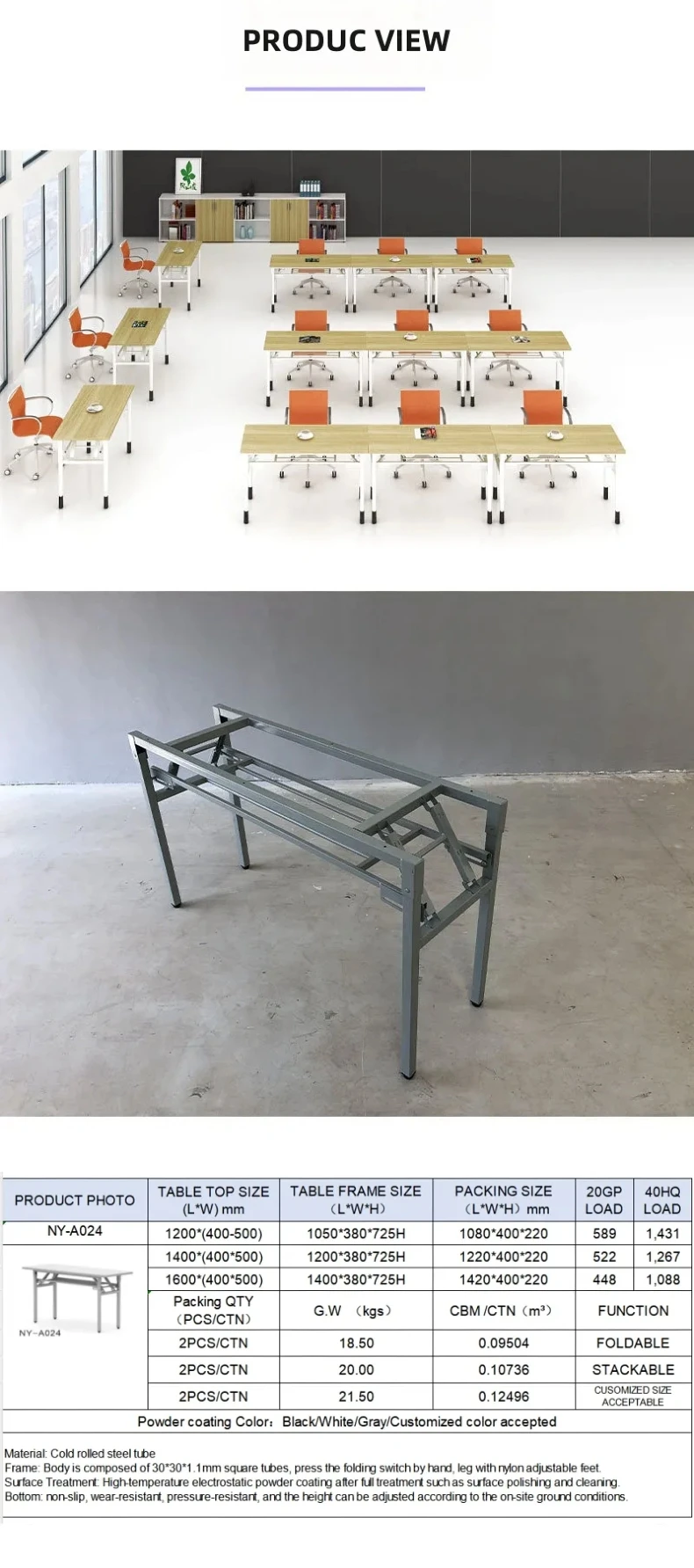 Temporary Meeting Table Foldable Table Leg Activity Field Temporary ...