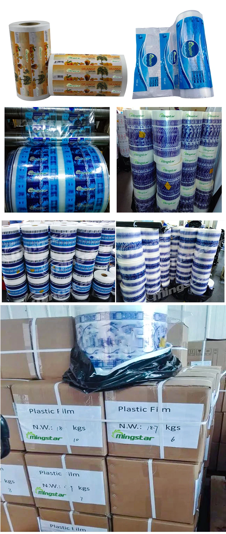 Ldpe Pure Water Packaging Sachet Plastic Film/bag Roll Plastic Film ...