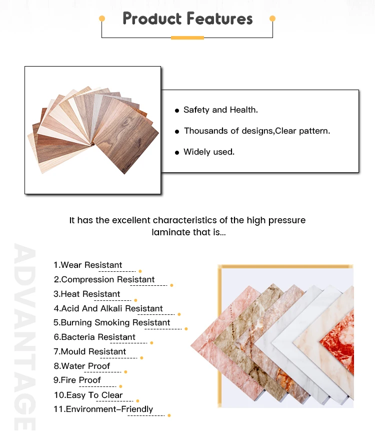 Decorative High-Pressure Laminates (HPL) for Kitchen & Living Room