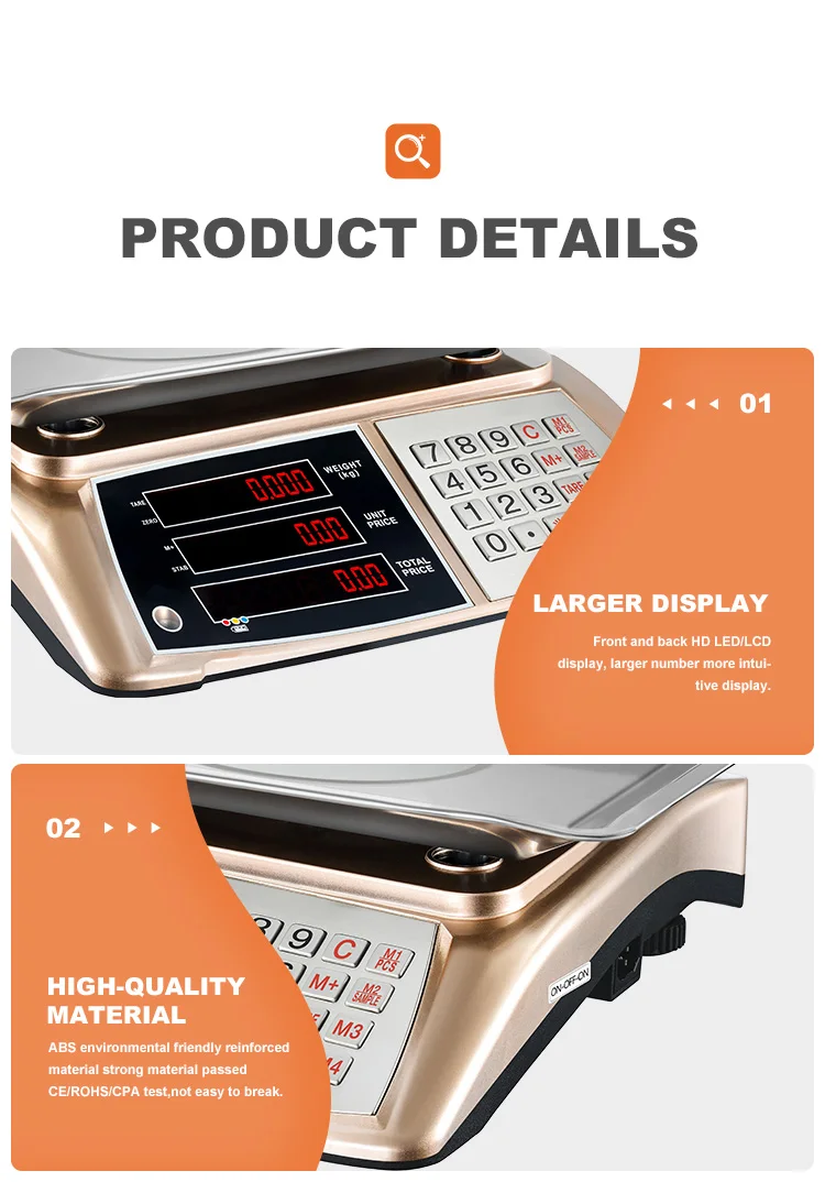 Precision Gram Electric Weight Lab Top Load Balance Digital Weighing ...