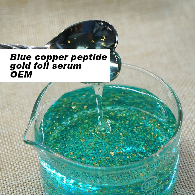 Blue Copper Peptide 30ml Face Anti Aging Moisturizer 24k Gold Foil ...