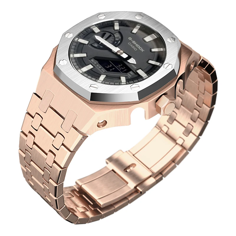 Mod Kit G Shock Ga2100 Stainless Steel Watch Strap Band And Case For ...