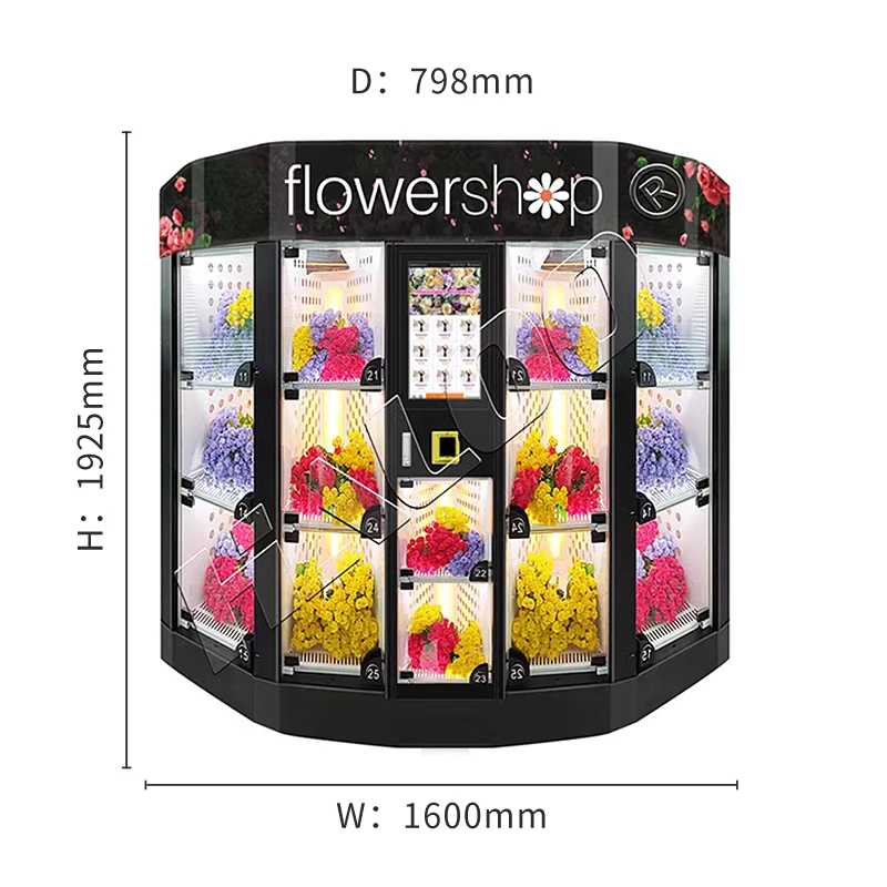 Haloo Vending Machine Supplier Mquina Expendedoras Hielo Florist ...