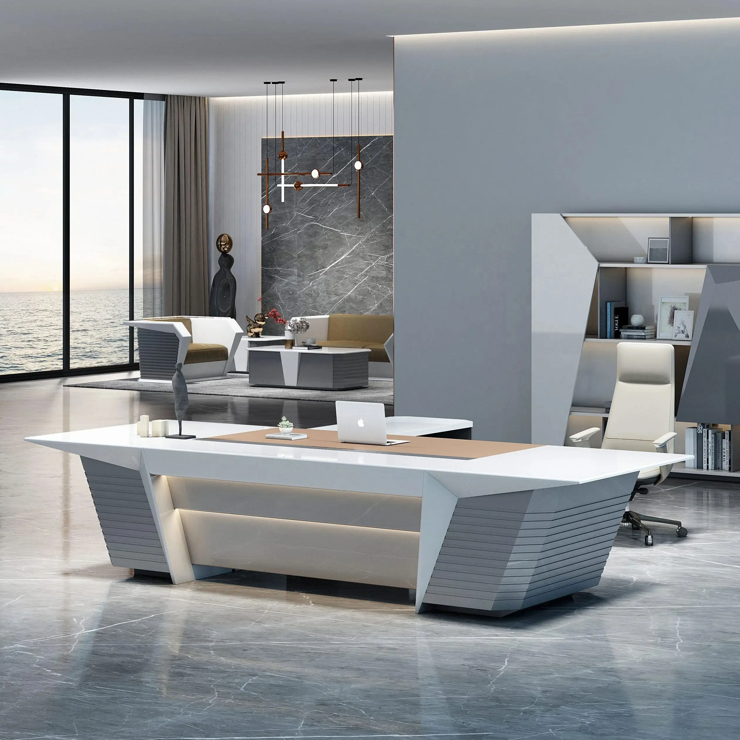 Modern Office Desk Ceo Manager Office Desk Furniture Computer Desk ...