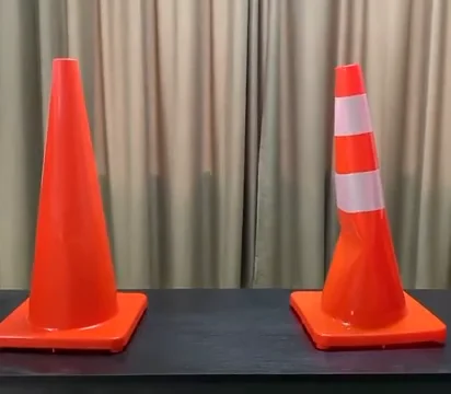 700mm Highways Signal Flexible Pvc Road Traffic Cones With Reflective ...
