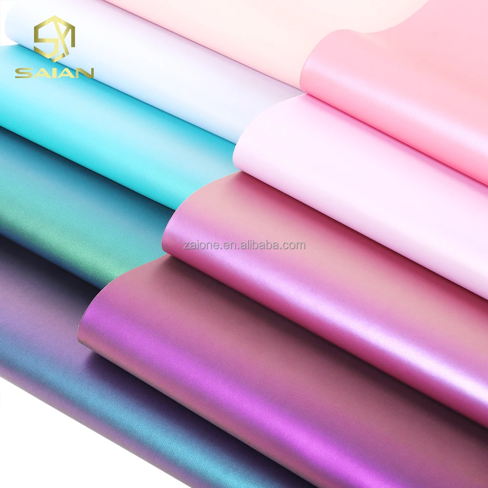 Chameleonic Colorful Shiny Pu Faux Leather Fabric For Drawstring Bags ...