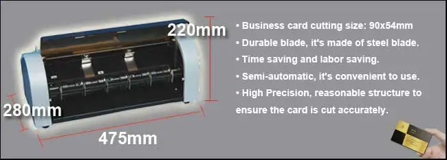 SSB-001 A4 Semi-Automatic Electric Name Card Cutter Machine