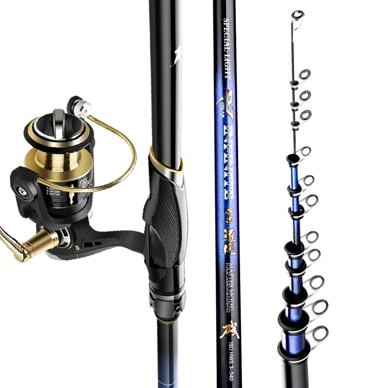 High quality Custom Multi Size Fishing Rod Carbon Fiber 3.6m 4.5m 5.3m ...