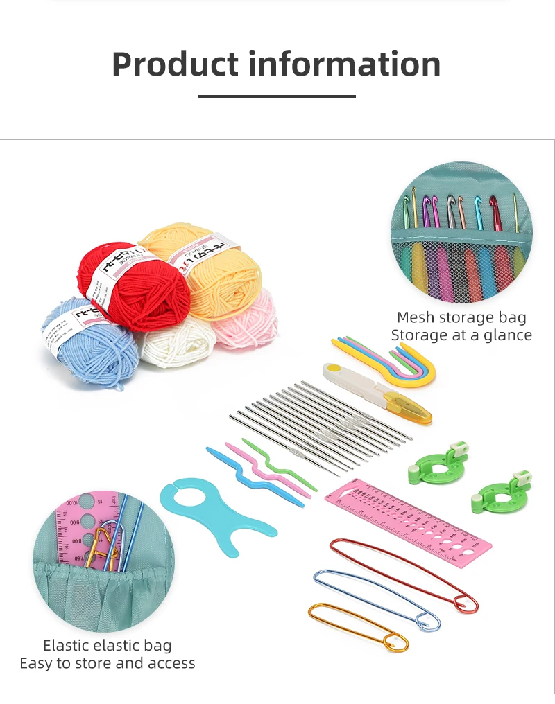 JP Portable Crochet Needle Sets - Starter Kit for Beginners