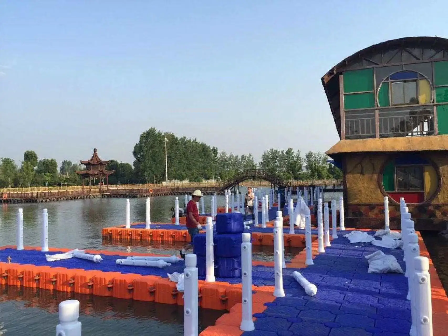 Marine Modular Floating Bridge Pontoon Dock Aquaculture Floating Pontoon Cube Buy Floating