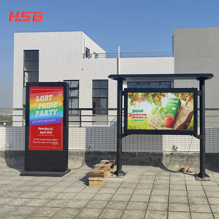 Wall Mounted Display Digital Signage Kiosk Sunlight Readable Outdoor ...