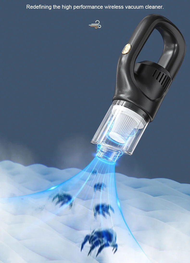 Car Vacuum Cleaner Rechargeable Cordless Vacuum Cleaner Portable Mini ...