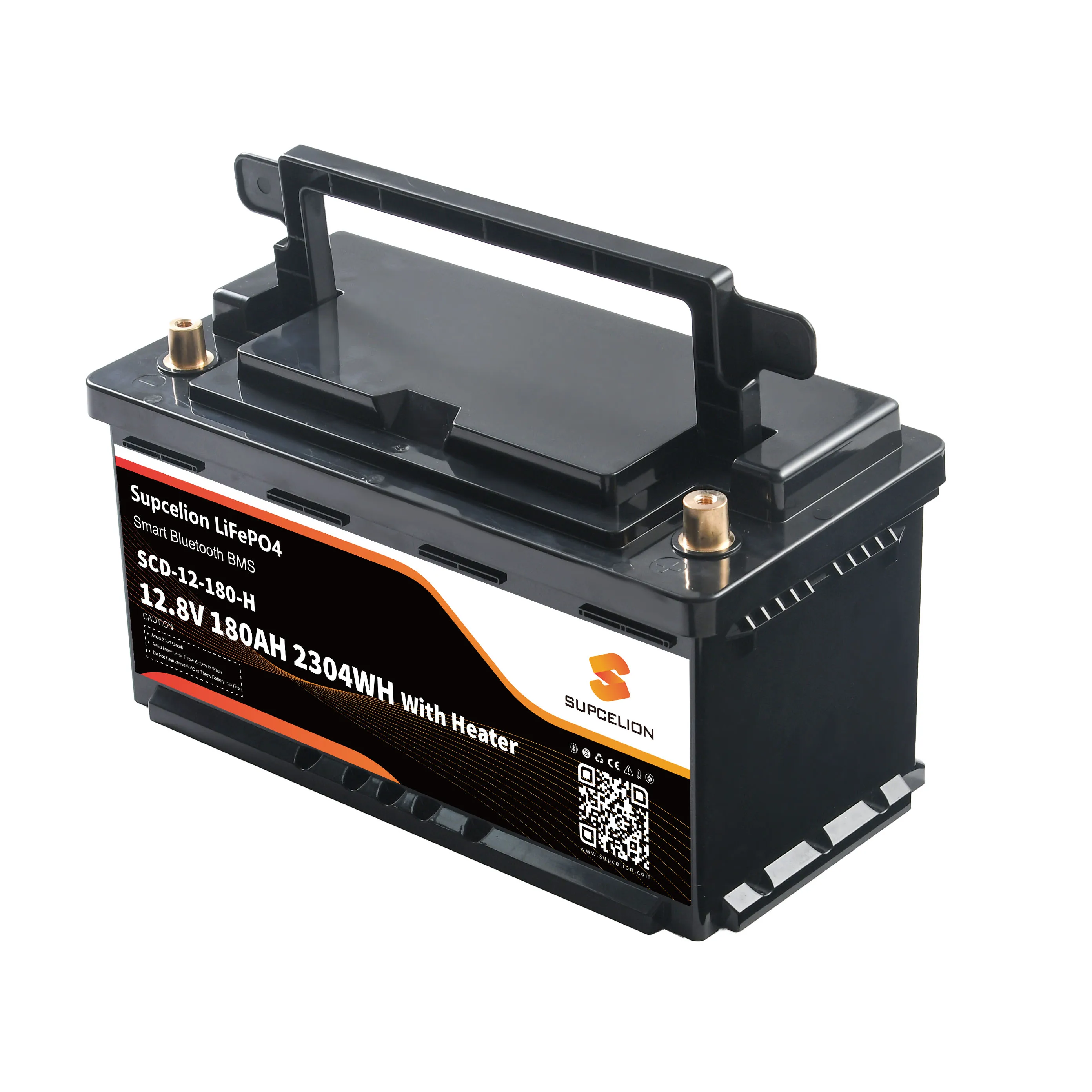 12V 180Ah LiFePO4 Lithium Ion Battery Pack for Solar/RV/Marine Use Deep ...