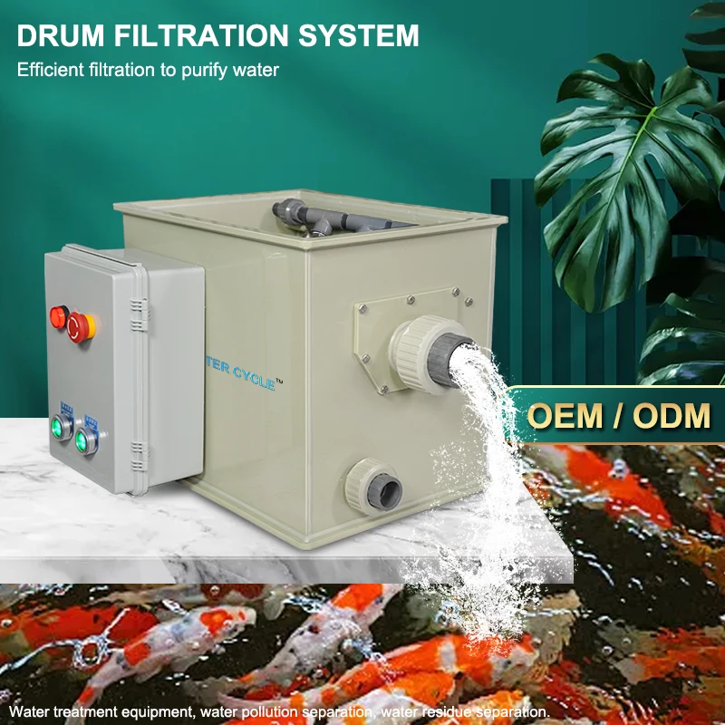 WATER CYCLE T5 Rotary Drum Filter - Efficient Pond Filtration