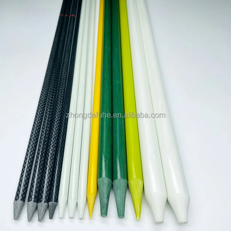 Customized 5mm 6mm 7mm 8mm Epoxy/Vinyl Resin GFRP Pultrusion Solid ...